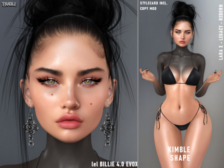 Second Life Marketplace - LEL LELUTKA BILLIE SHAPE 4.0 EVOX / TIVOLI INC
